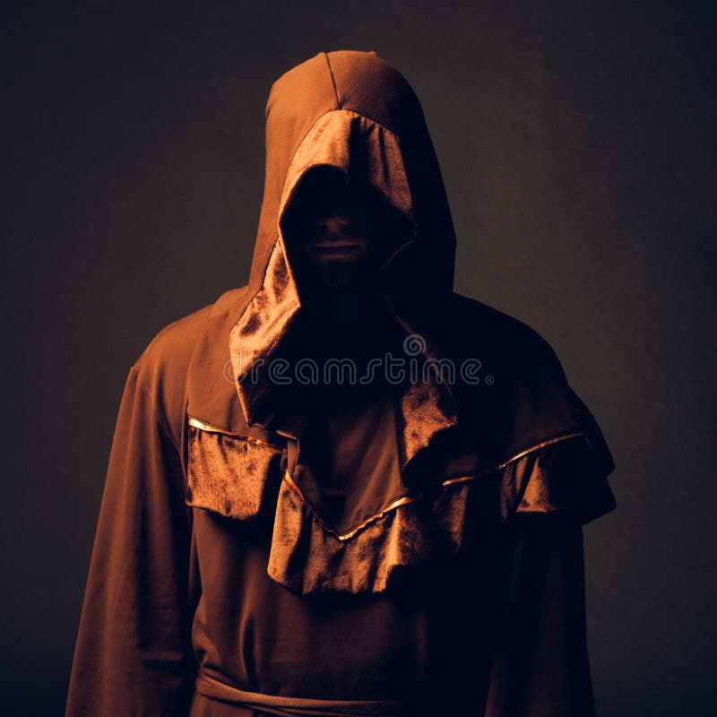 Geheimzinnige Katholieke Monnik Stock Foto - Image of godsdienst ...