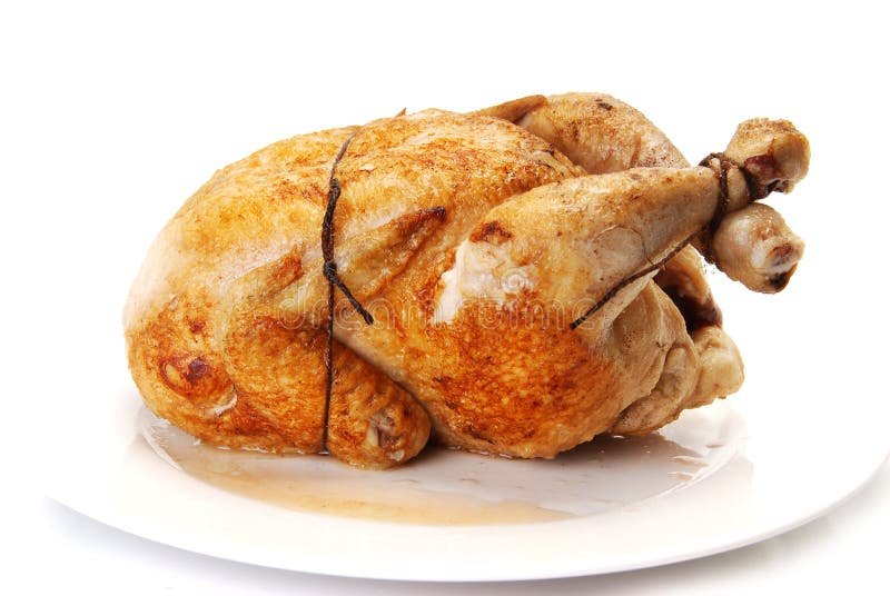 Gehele gebraden Kip stock foto. Image of gezond, diner - 22845836