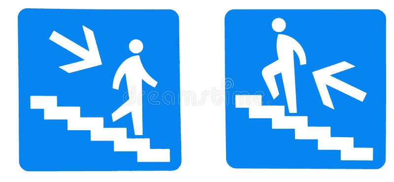 Gehen auf und ab Zeichen stock abbildung. Illustration von zeichen ... Gehen auf und ab Zeichen stock abbildung. Illustration von zeichen ...