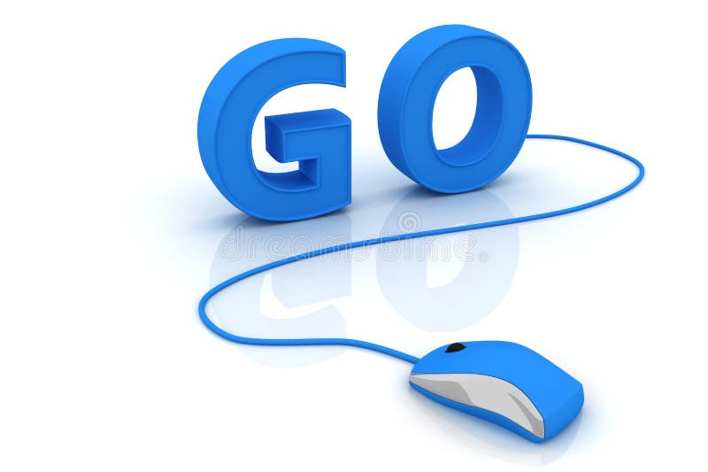 Gehen Sie stock abbildung. Illustration von vertrag, klicken - 13794631