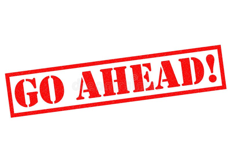 Gehen Sie voran! stock abbildung. Illustration von ausführung - 86667372
