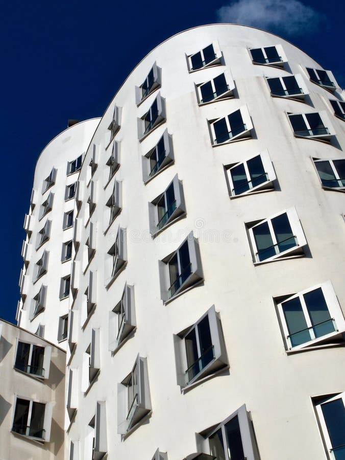 White Gehry Building in Duesseldorf in Germany Editorial Stock Image ...