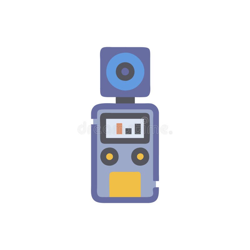 Geiger Counter Icon for Radiation Detection Stock Illustration ...