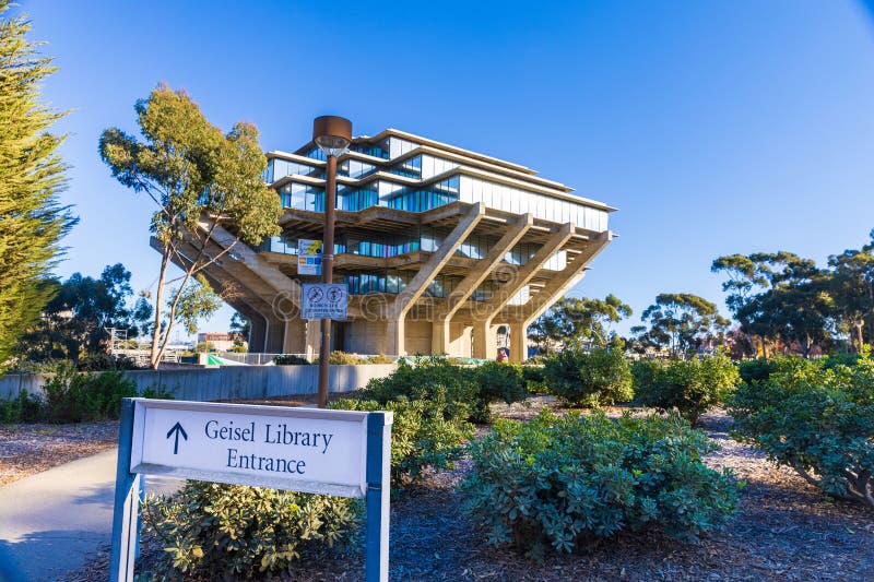 The Geisel Library on the UC San Diego Campus Editorial Photo - Image ...