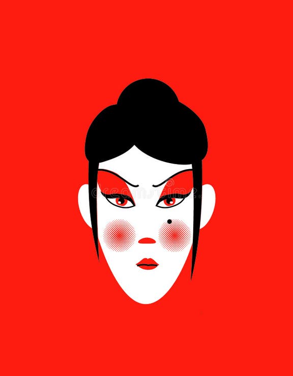 Geisha stock illustration. Illustration of peace, woman - 428243