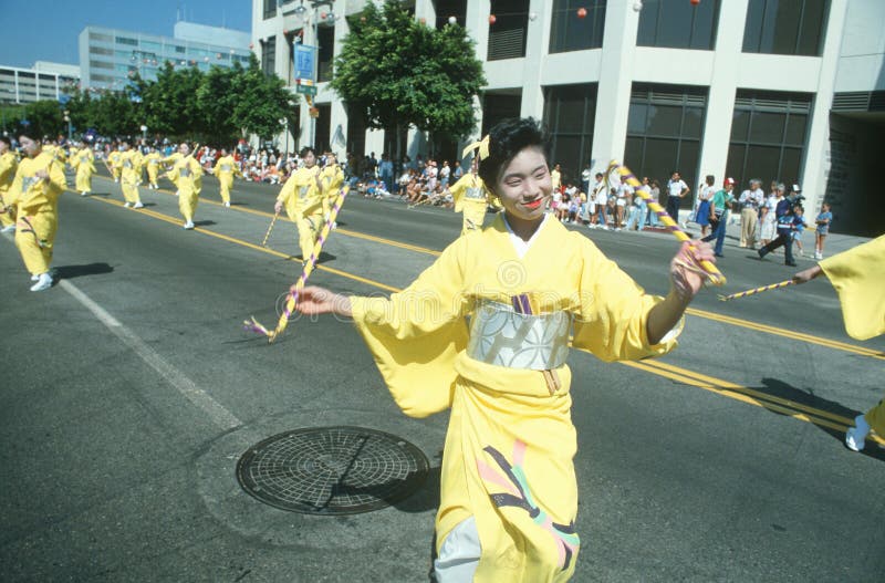 Geisha Dancers at the 49th Nisei Week Parade Editorial Stock Photo ...