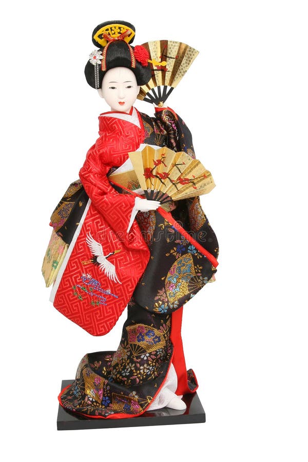 Geisha doll. stock photo. Image of female, craft, tradition - 4369614
