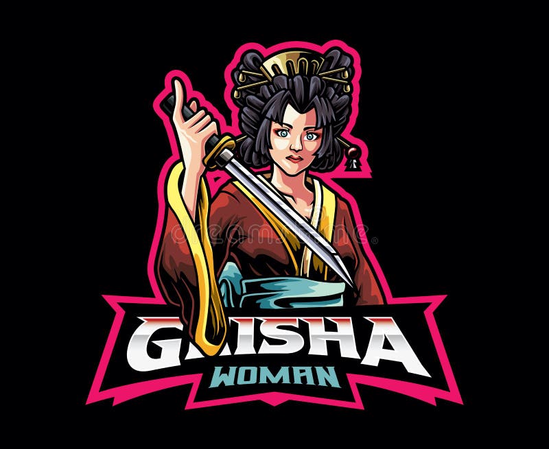 Geisha Mascot Logo Design stock vector. Illustration of geisha - 268206750 Geisha Mascot Logo Design stock vector. Illustration of geisha - 268206750