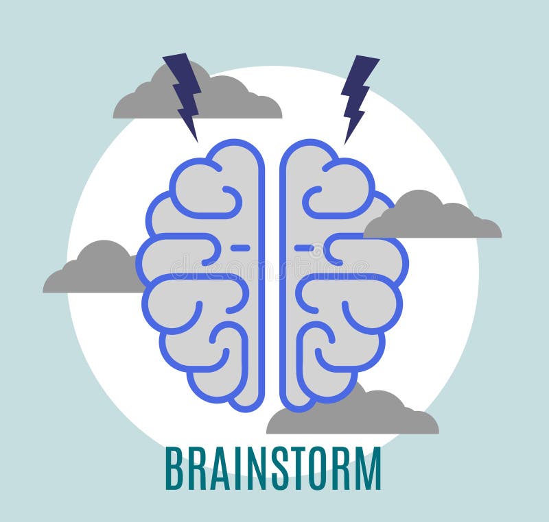 Geistesblitz vektor abbildung. Illustration von intelligenz - 51432288