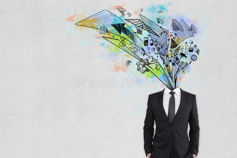 Geistesblitz Und Darstellungskonzept Stockfoto - Bild von exemplar ...