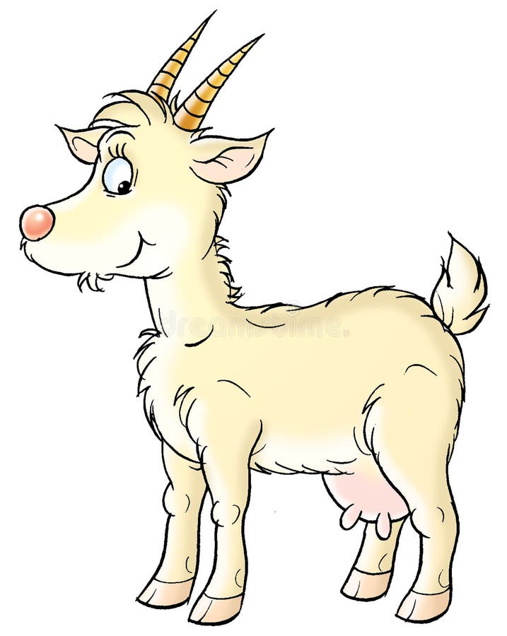 Geit stock illustratie. Illustration of blij, tekening - 1856527