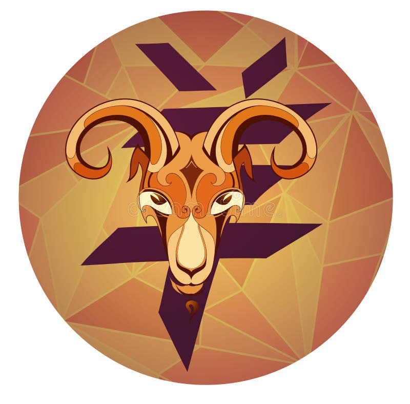 Geit Als Symbool Voor 2015 in Chinese Horoscoop Vector Illustratie ...