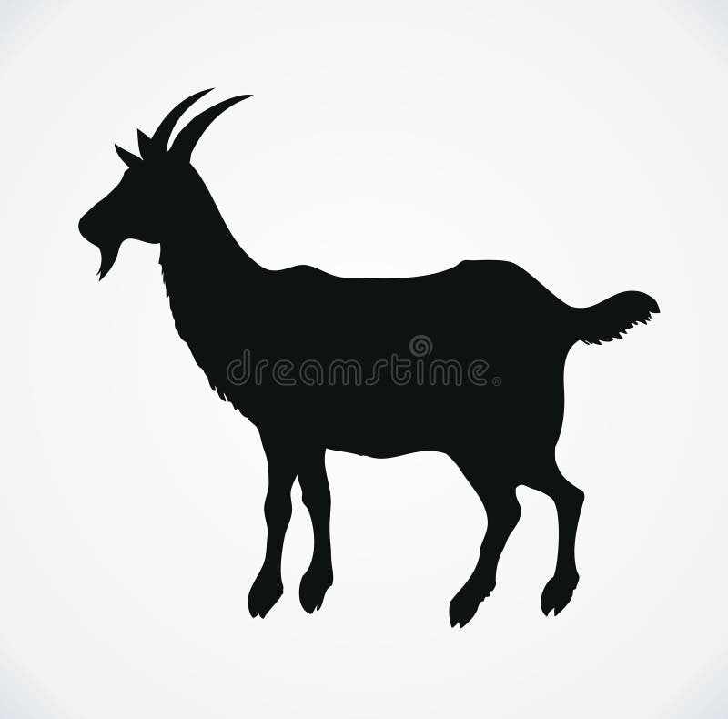 Geit Vector tekening vector illustratie. Illustration of pictogram ...