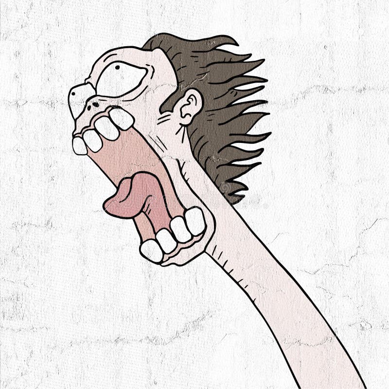 Gek gezicht vector illustratie. Illustration of vector - 15460394