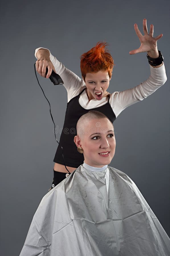 Gekke kapper stock afbeelding. Image of woonkamer, stijl - 17875985