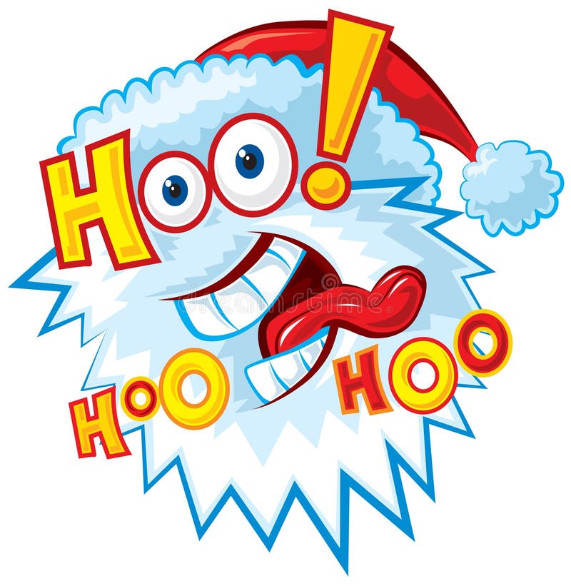 Gekke Kerstman - Hoo Van Hoohoo Vector Illustratie - Illustration of ...