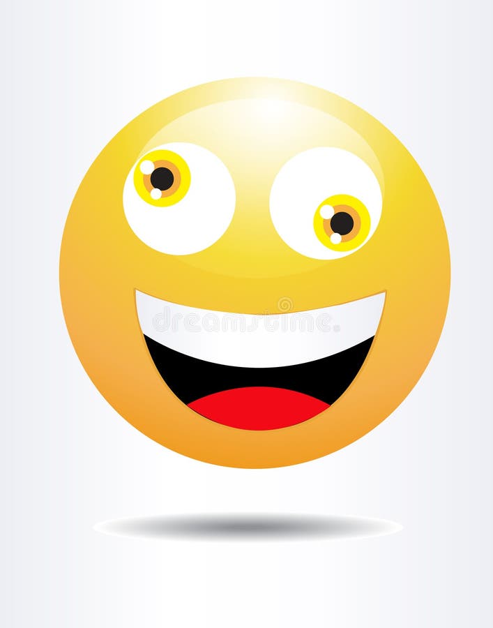 Gekke Smiley vector illustratie. Illustration of symbool - 10759414