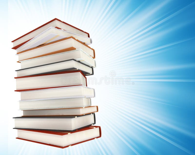 Gekleurde Boeken Op Achtergrond Stock Foto - Image of bibliotheek ...