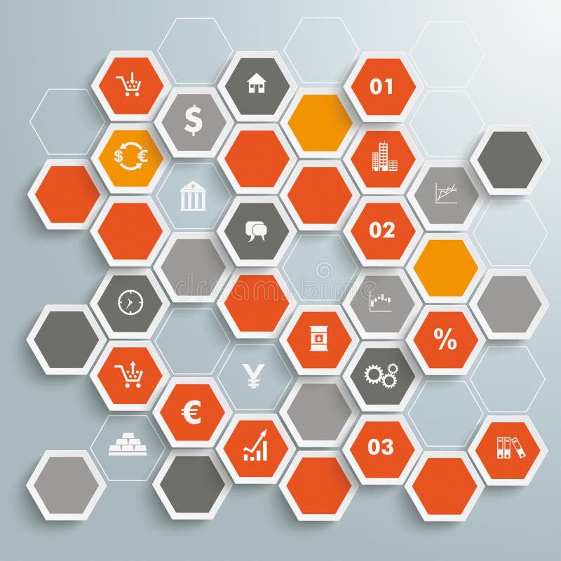 Gekleurde Honingraathandelaar Background Infographic PiAd Vector ...