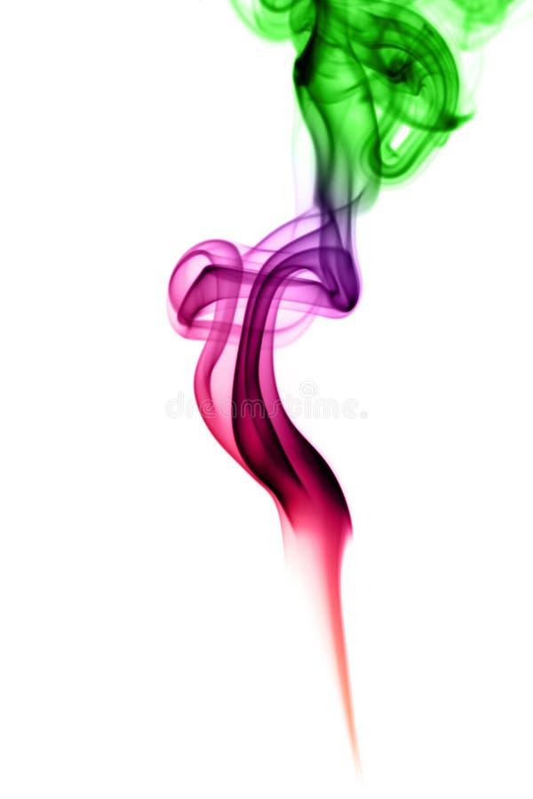 Gekleurde Rook Op Zwarte Achtergrond, Op Blauw, Roze, Rood, Groen En ...