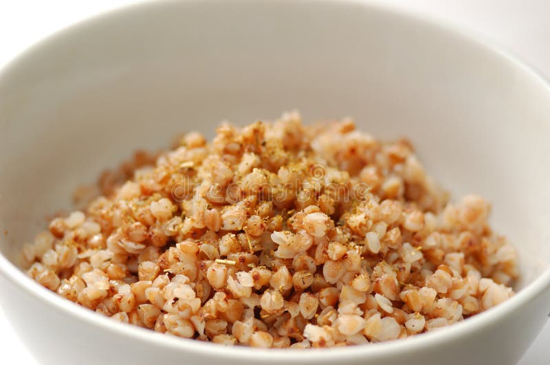 Gekookt boekweit stock afbeelding. Image of servet, voedsel - 11579893