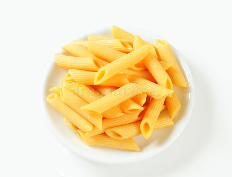 Gekookte penne pasta stock foto. Image of hierboven, kant - 32843946