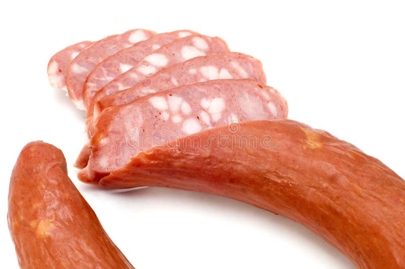 Gekookte worst stock foto. Image of kookkunst, dineer - 2786580