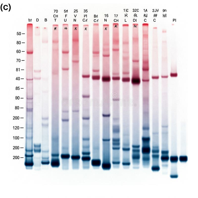 Gel Electrophoresis Dna Protein Samples Generated Ai Stock Photos ...