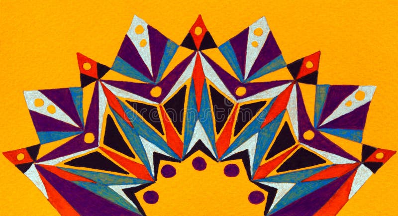 Half-star Decoration on Red Ribbons Stock Illustration - Illustration ...