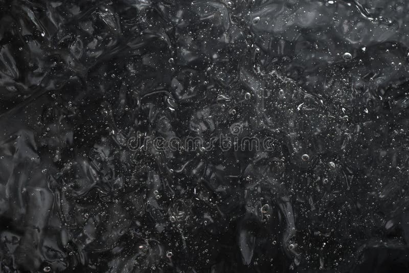 Gel Structure on Black Background, Backdrop for Cosmetic Products, Soft ...