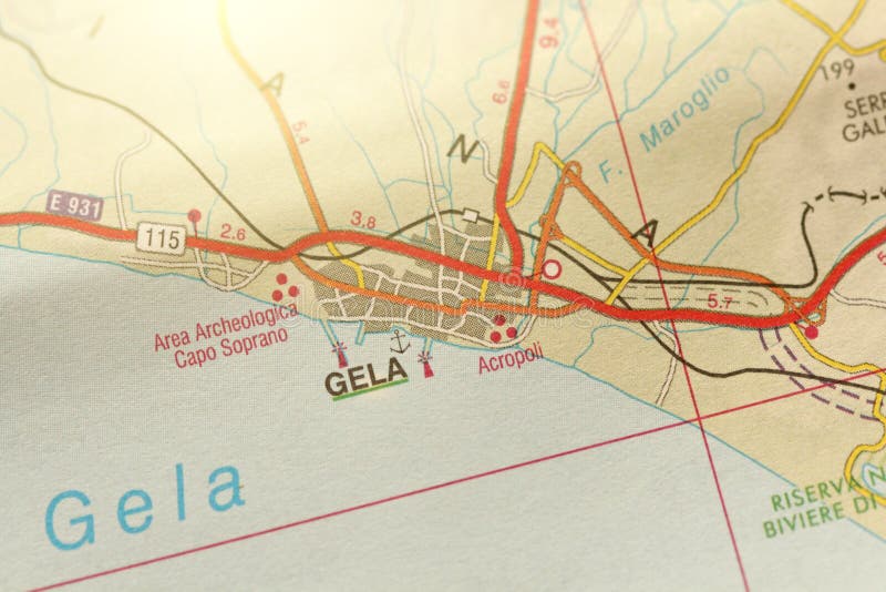 Gela. the Island of Sicily, Italy Stock Photo - Image of life, europe ...