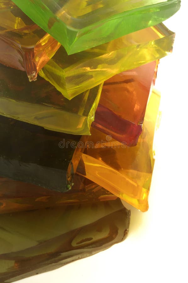 Gelatin Blocks Piled Up on White Stock Photo - Image of colorful ...