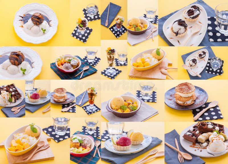 Gelato stock image. Image of cooking, combination, luxury - 54879709