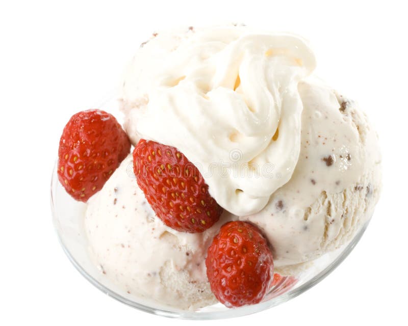 Gelato Con Fragole Immagine. Immagine: 6798921