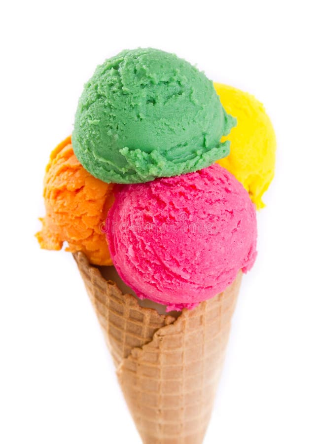 Gelato nel cono fotografia stock. Immagine di confuso - 38469488