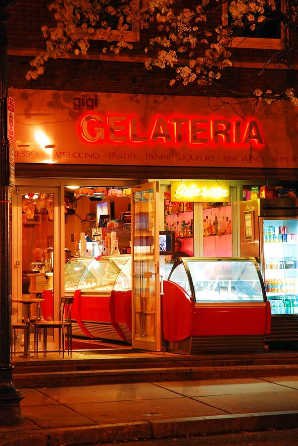Gelato Store in the Italian North End of Boston Editorial Stock Photo ...