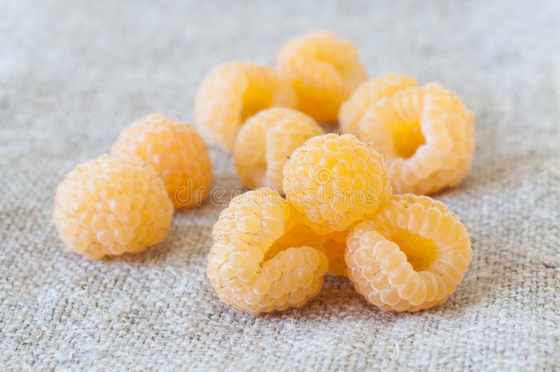 Gelbe Himbeeren stockfoto. Bild von nahrung, vitamin - 33261284