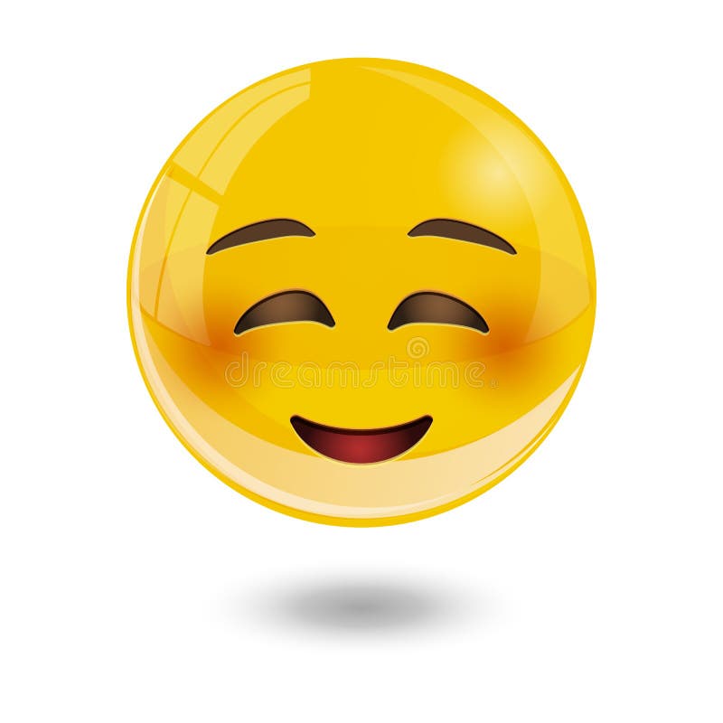 Gelbe Smiley Emoticons, Emoji, Vektorillustration Vektor Abbildung ...