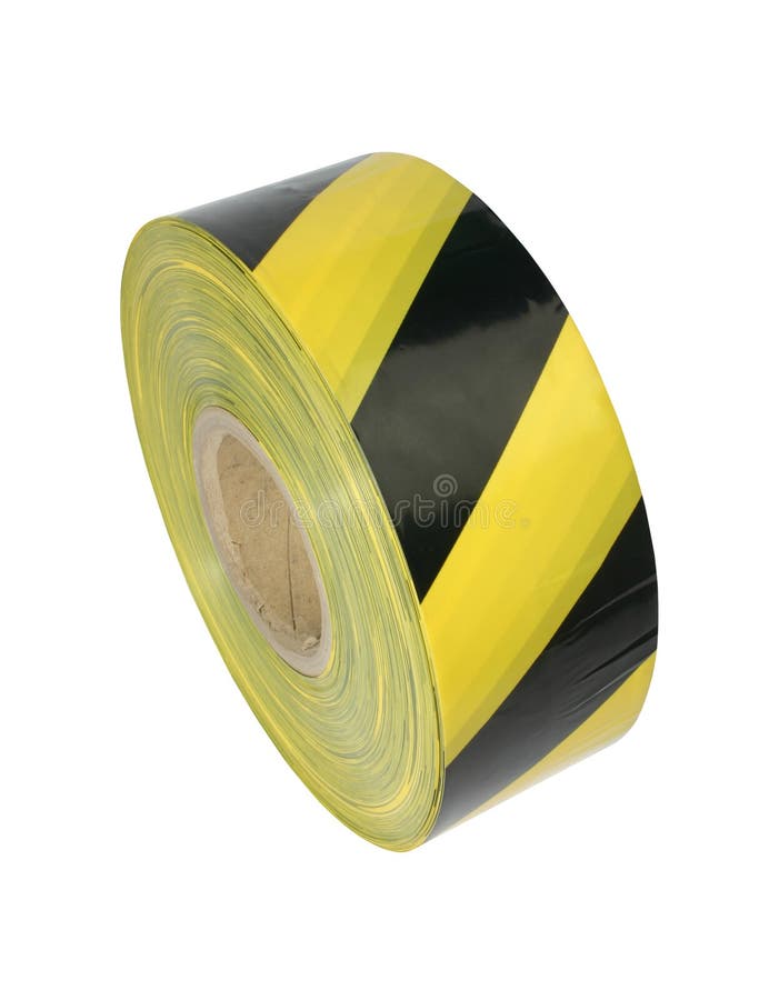 Gelber Und Schwarzer Absperrband Stockbild - Bild von geschützt ...