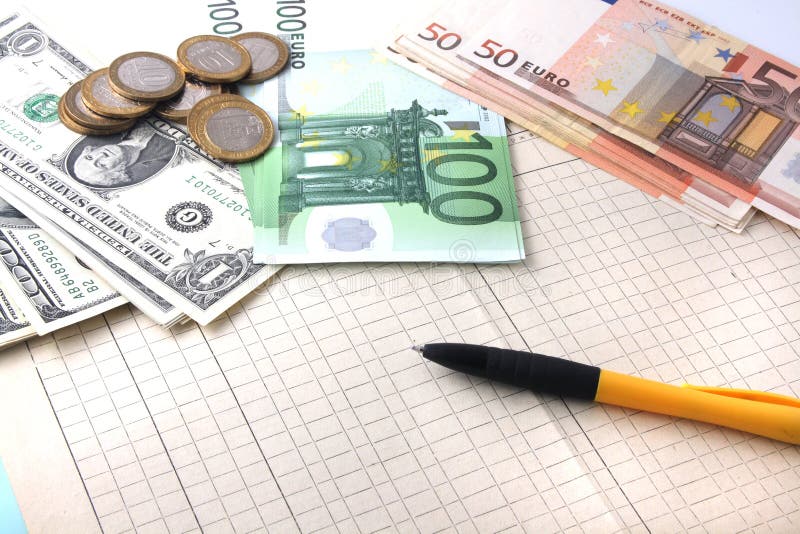 Geld stockbild. Bild von steuer, feder, investition, geldscheine - 6875571