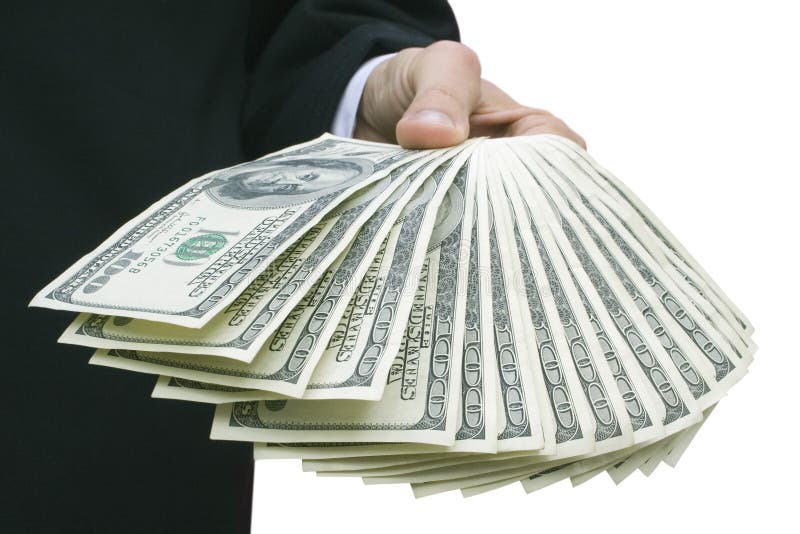 Geld in der Hand stockfoto. Bild von geldscheine, konzepte - 2816234