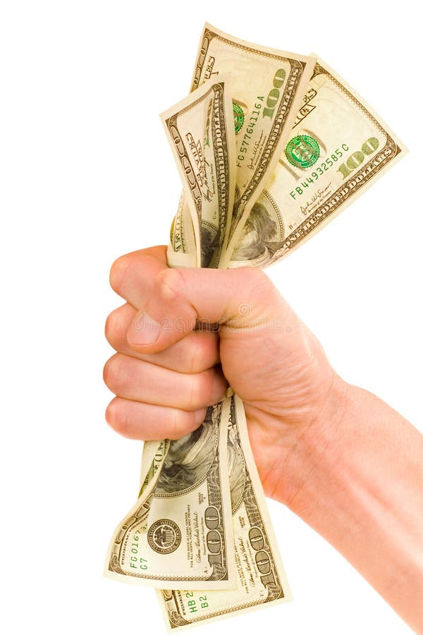 Geld in der Hand stockfoto. Bild von rechnung, schuld - 5418948