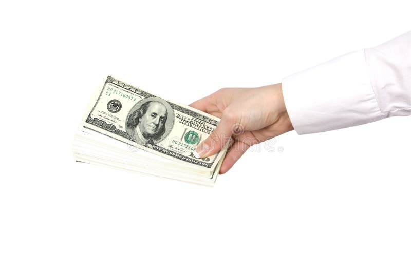 Geld in een hand stock foto. Image of voorwerpen, zaken - 17896078