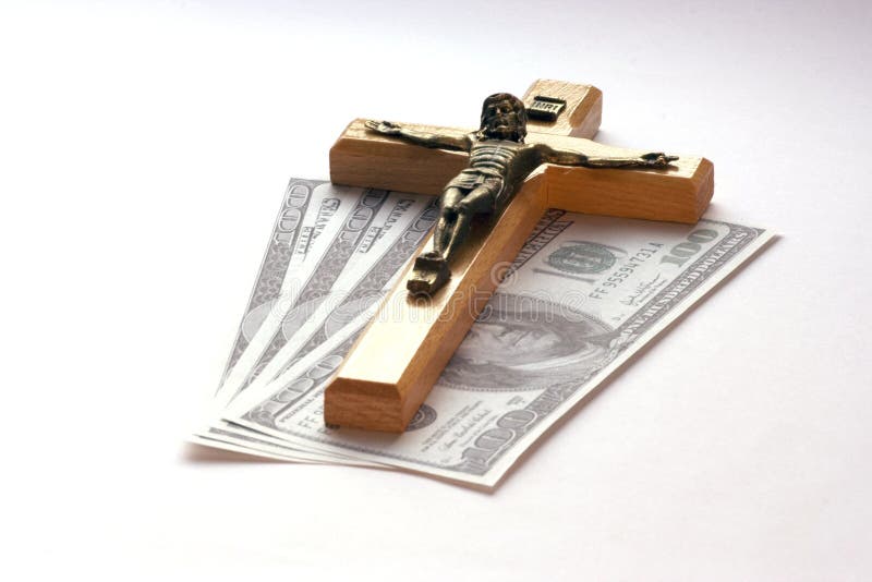 Geld en godsdienst stock foto. Image of ontwerp, bankbiljetten - 12532918