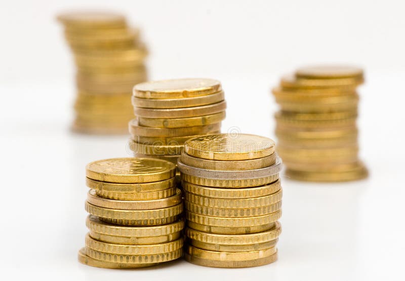 Torens van geld stock foto. Image of economie, geld, investeer - 14113988