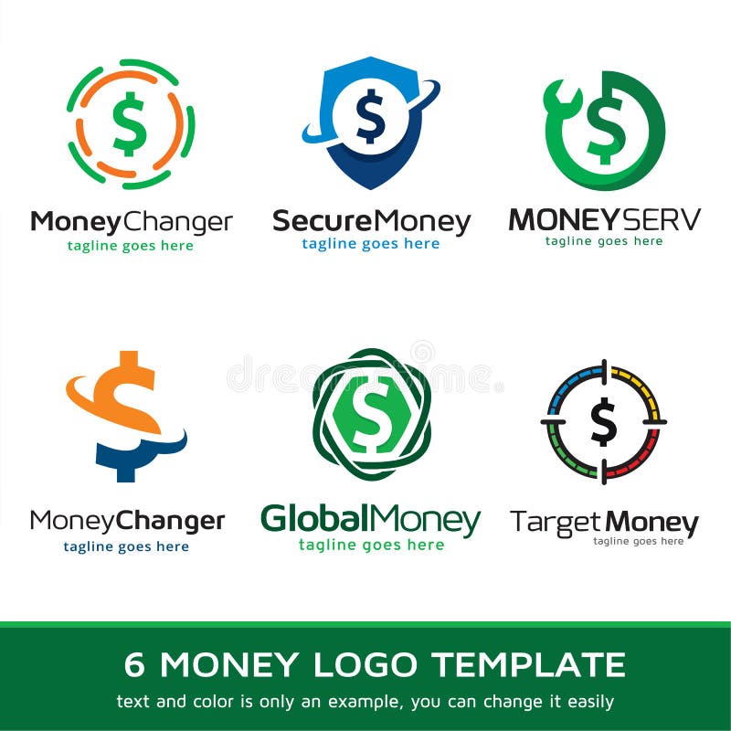 Geld Logo Template Design Vector Vektor Abbildung - Illustration von ...