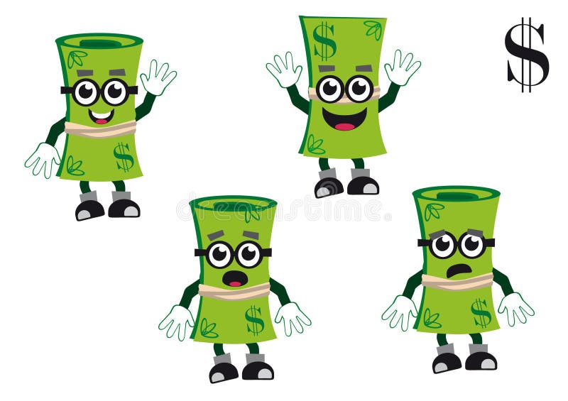 Geld Man vektor abbildung. Illustration von geld, unterschiedlich ...