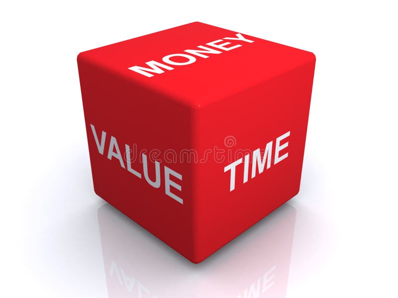 Geld, tijd en waarde stock illustratie. Illustration of tarief - 108715826