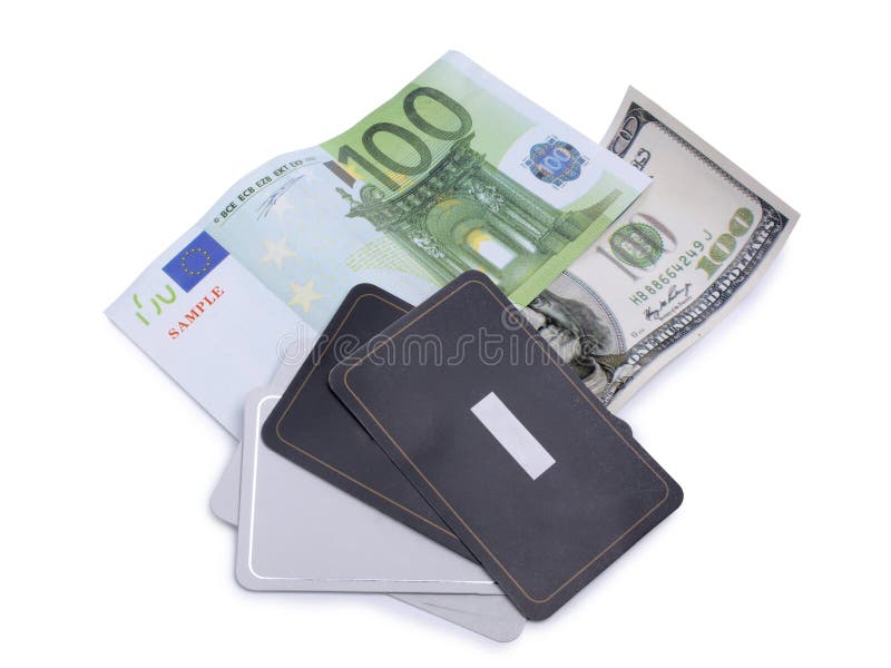 Geld und Karte stockbild. Bild von beschränken, metall - 80444489