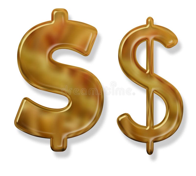 Geld-Zeichen stock abbildung. Illustration von kosten - 10160011